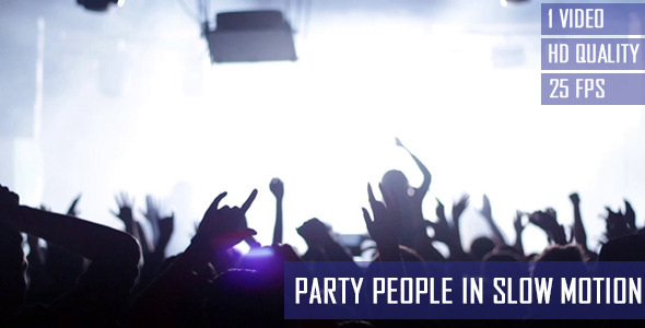 Party People In Slow Motion, Stock Footage | VideoHive