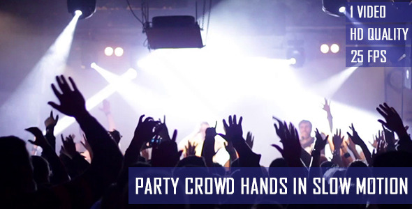 Hands Of Party Crowd, Stock Footage | VideoHive