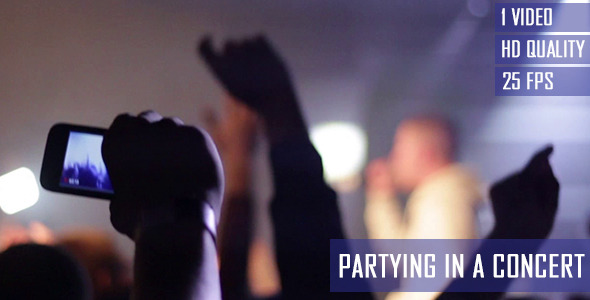 Partying In A Concert, Stock Footage | VideoHive