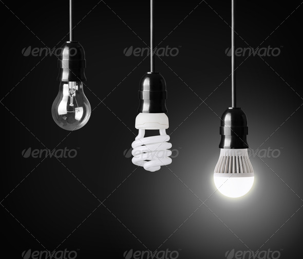 Evolution of light bulbs Stock Photo by chones | PhotoDune