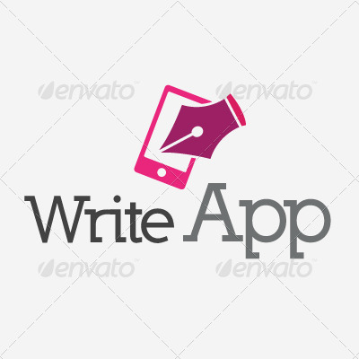 Write App Logo, Logo Templates | GraphicRiver