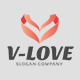 V-Love Logo, Logo Templates | GraphicRiver