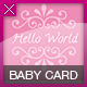 Baby Birth Card , Print Templates | GraphicRiver