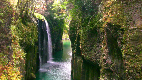 Spring Rocks And Waterfall, Stock Footage | VideoHive