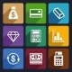 Money and Bank Flat Icons Set 41, Icons | GraphicRiver