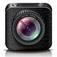 Black Photo Camera Icon for Apps , Icons | GraphicRiver