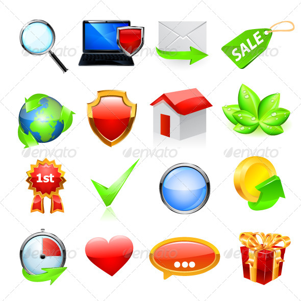 Web Icon Set, Vectors | GraphicRiver
