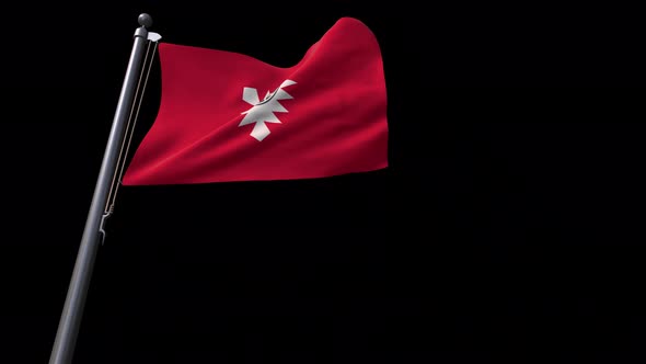 Kiel City Flag (Germany) With Alpha Channel 4K, Motion Graphics | VideoHive