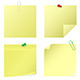 Yellow Notice Stickers, Vectors | GraphicRiver