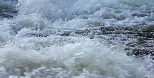 Rushing Water Winter 1, Stock Footage | VideoHive