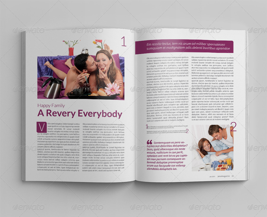 A4 / Letter Magzplus Magazine Template, Print Templates | GraphicRiver