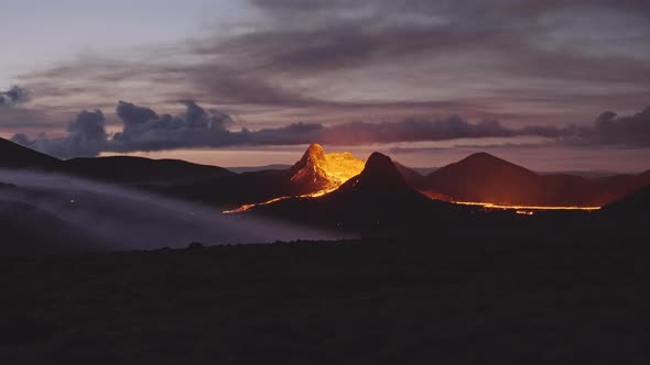 Calm Sky After A Volcano Erupting, Stock Footage | VideoHive