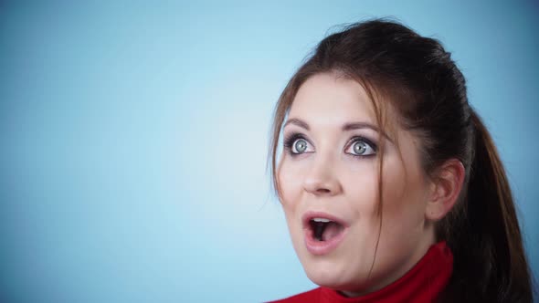 Joyful Woman Screaming Yes , Stock Footage | VideoHive