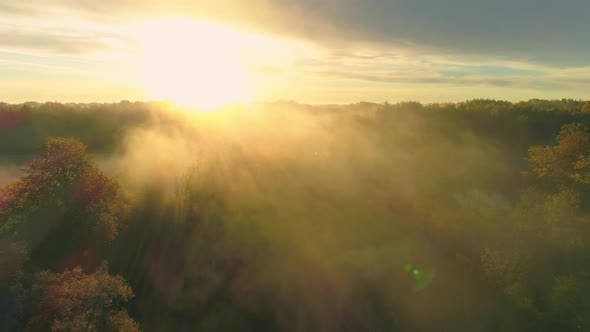 Early Morning Sunrise Aerial View, Stock Footage | VideoHive