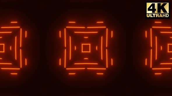 5 Orange Neon Vj Loop Pack, Motion Graphics | VideoHive