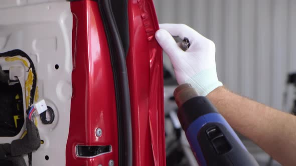 Car Restyling and Color Change with Vinyl Wrap, Stock Footage | VideoHive