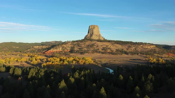 Devils Tower Butte in Morning, Stock Footage | VideoHive