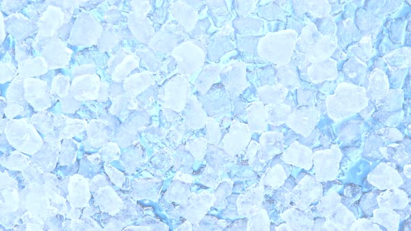 Super Slow Motion Shot of Falling Crushed Ice Background at 1000 Fps ...