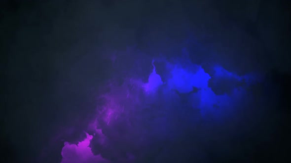 Epic Blue And Purple Lightning Storm And Rain, Motion Graphics | VideoHive