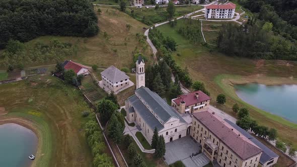 Franciscan Monastery Of Rama Beside Ramsko Lake, Prozor Rama, Bosnia ...