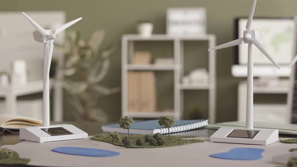 Alternative Energy Project on Office Table, Stock Footage | VideoHive