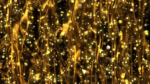 Yellow Particles Background, Motion Graphics | VideoHive