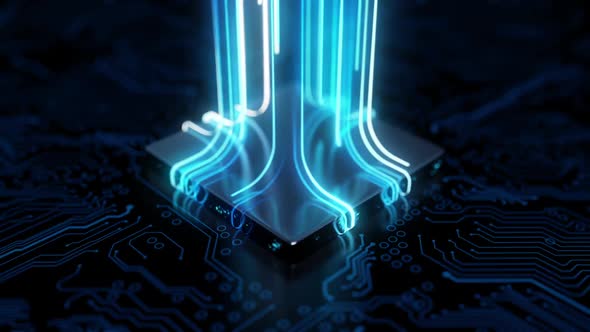 CPU Processing Background, Motion Graphics | VideoHive