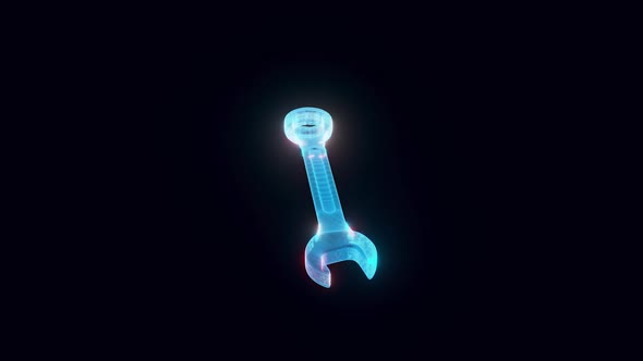 Wrench Hologram Hd, Motion Graphics | VideoHive