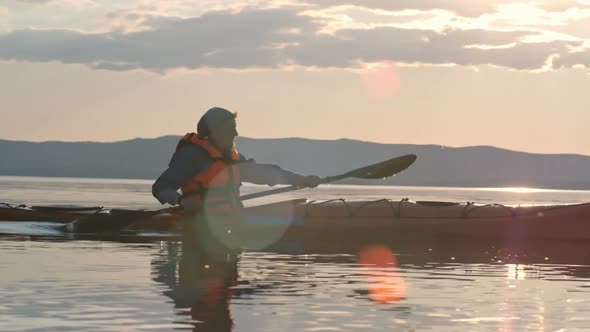Calming Kayaking Practice, Stock Footage | VideoHive