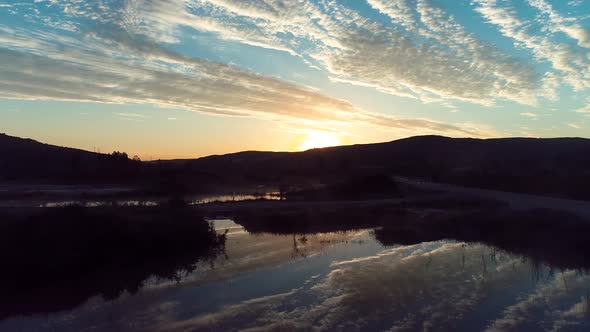 Sunset In Ordos Nature Landscape, Stock Footage | VideoHive
