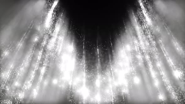White Gray Dust Particles with Light Particles Loop, Motion Graphics