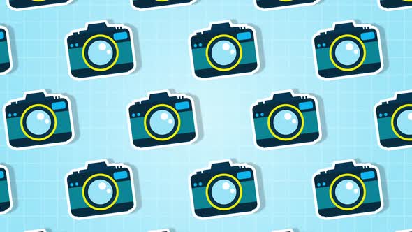 Camera Cartoon Background Animation, Motion Graphics | VideoHive