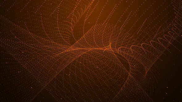 Brown Color New Digital Particle Line Animated Background, Motion Graphics