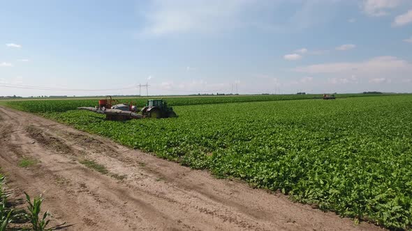 Spraying Sugar Beet, Stock Footage | VideoHive
