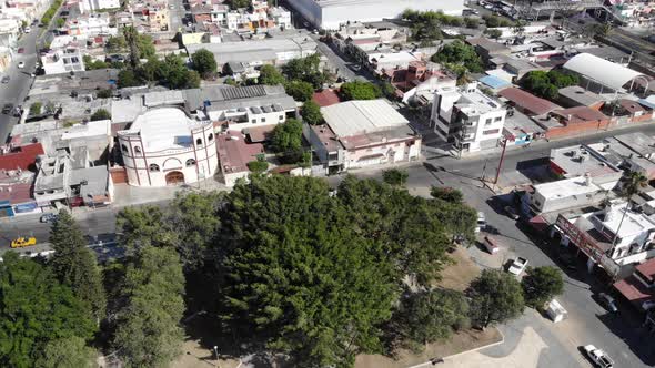 View from the sky of a popular colony in the city of Tepic in Nayarit ...