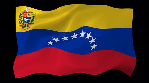 Venezuela Flag Wavy National Flag Animation, Motion Graphics | VideoHive