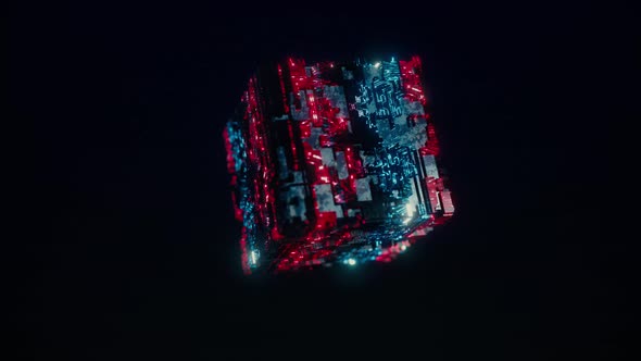 Abstract 3D animation of cubes, Motion Graphics | VideoHive