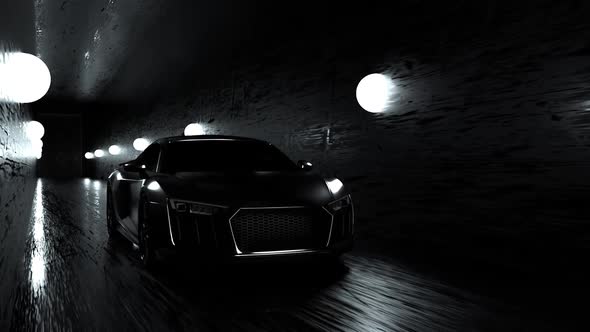 Car with Light Reflections, Motion Graphics | VideoHive