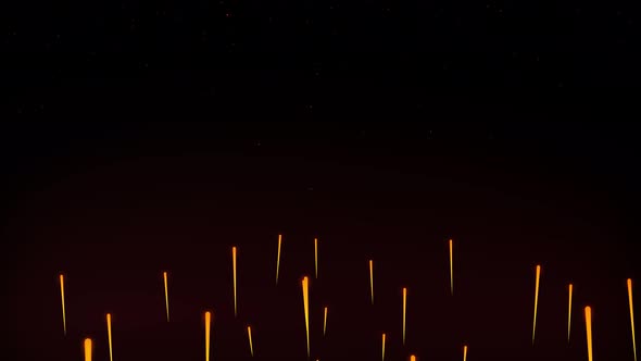 Abstract animation of fire rain, Motion Graphics | VideoHive