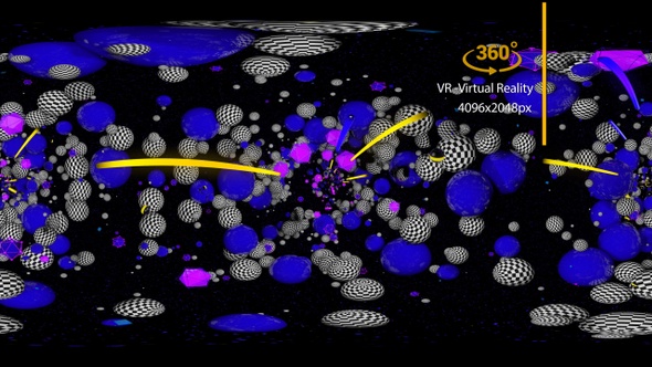 VR 360 Abstract Balls 02 Virtual Reality, Motion Graphics | VideoHive