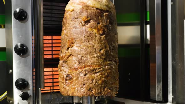 Automatic Meat Doner Slicing Machine, Stock Footage | VideoHive