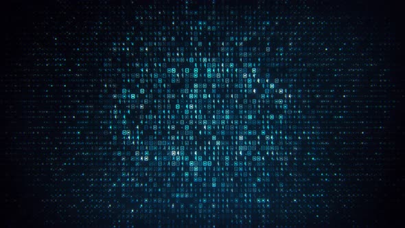 Abstract Binary Code Matrix Background, Motion Graphics | VideoHive