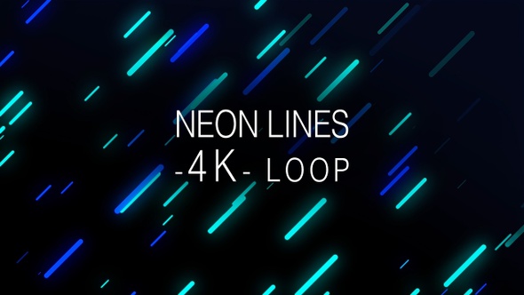 Abstract Neon Lines 4K, Motion Graphics | VideoHive