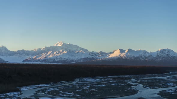 Mount Denali at Sunset, Stock Footage | VideoHive