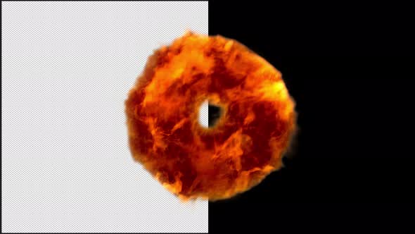 Fire Ring On Transparent Background, Motion Graphics | VideoHive