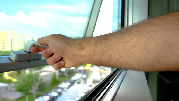 The Man Who Opened the Window, Stock Footage | VideoHive