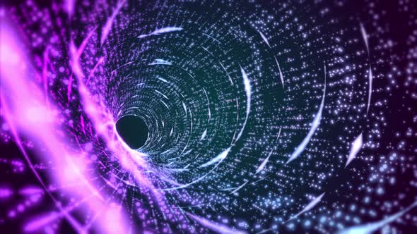 Green Black Hole Simulation Seamless Loop by footager | VideoHive