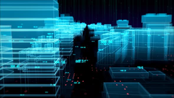 Digital City 4K, Motion Graphics | VideoHive