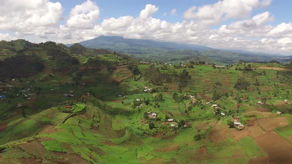 Aerial view of a village in Uganda , Stock Footage | VideoHive