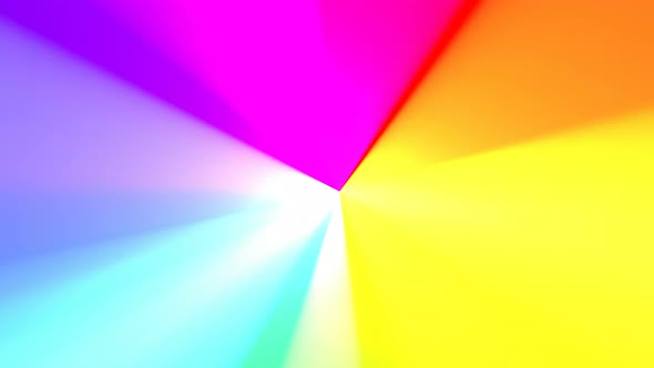 Rainbow Colored Spotlights Beam Lens Flare Able to Loop Seamless ...